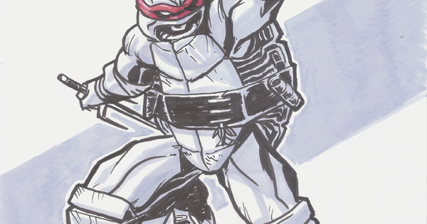 Raphael TMNT - Traditional Fan Art Commission | EryckWebbGraphics