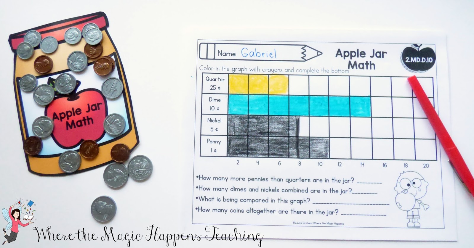 September BUILD Math Centers for 2nd Grade - Where the Magic Happens