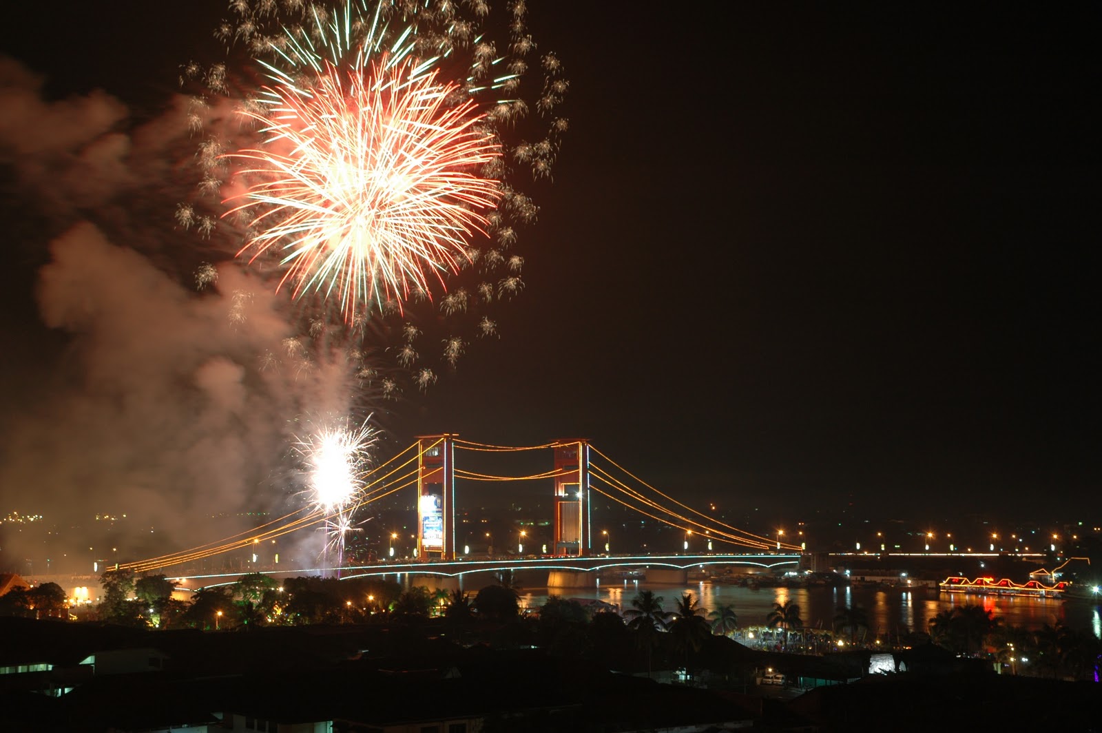 Indonesian Travel: Ampera Bridge In Palembang