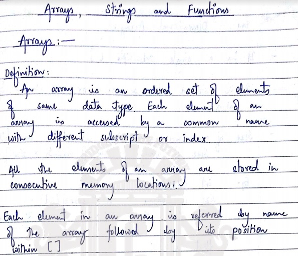 C Notes Pdf Download