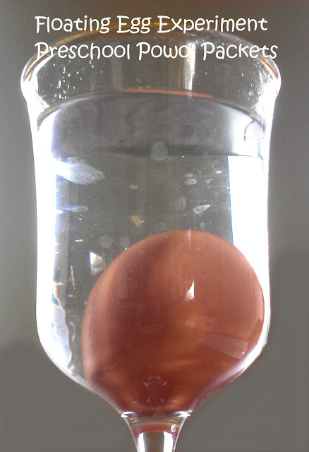 Floating Egg Science Experiment | Preschool Powol Packets