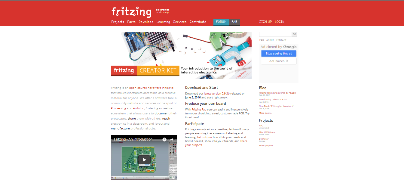 Arduino en Fritzing: WEB FRITZING
