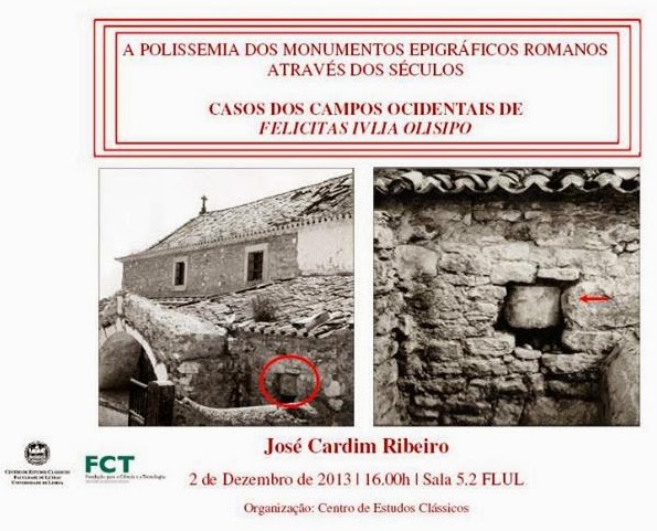 Tóde Ti: Conferência «A polissemia dos monumentos epigráficos romanos ...