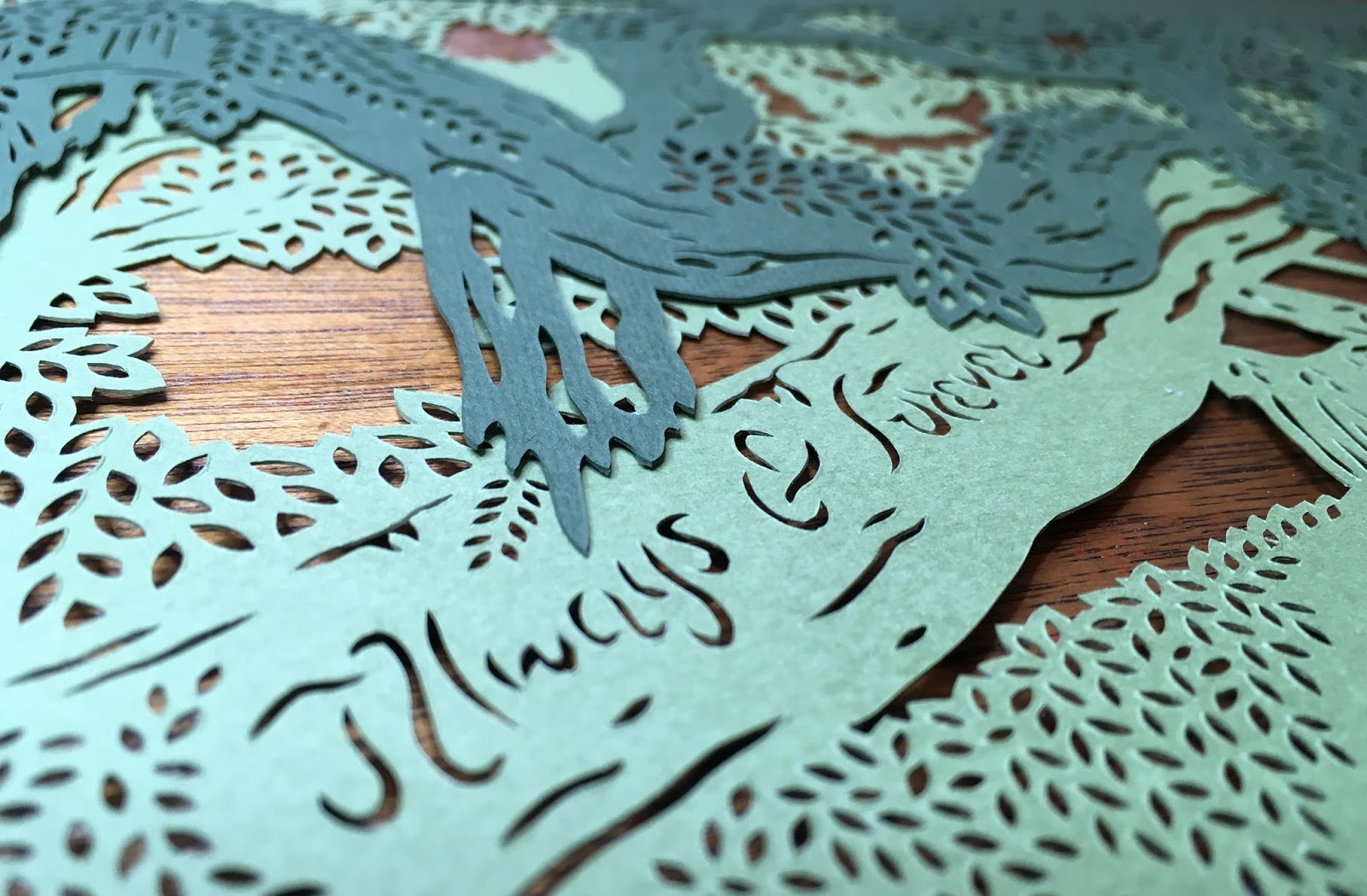 custom | Always & Forever ketubah | Woodland Papercuts