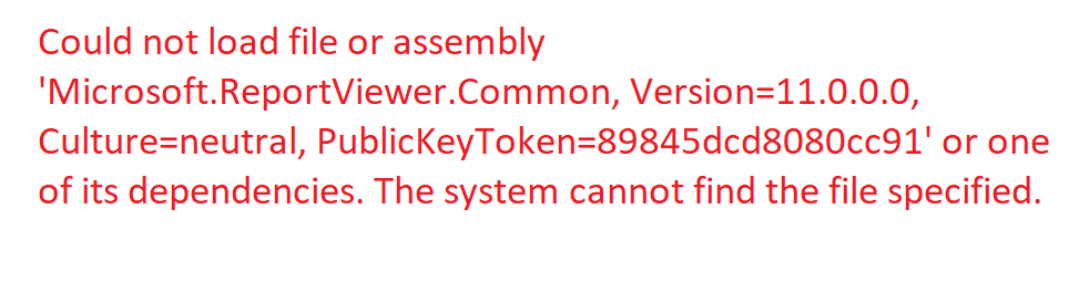 Could Not Load File Or Assembly Microsoft Reportviewer Common Version C Vrogue