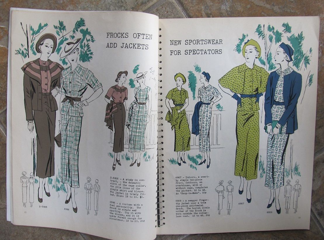 Emily's Vintage Visions: Vogue Fashion Pattern Book - Summer 1935