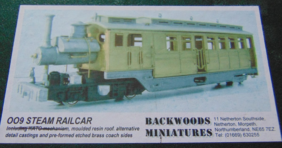 Dorset Railway Modelling: Backwoods Miniatures 009 Railcar.