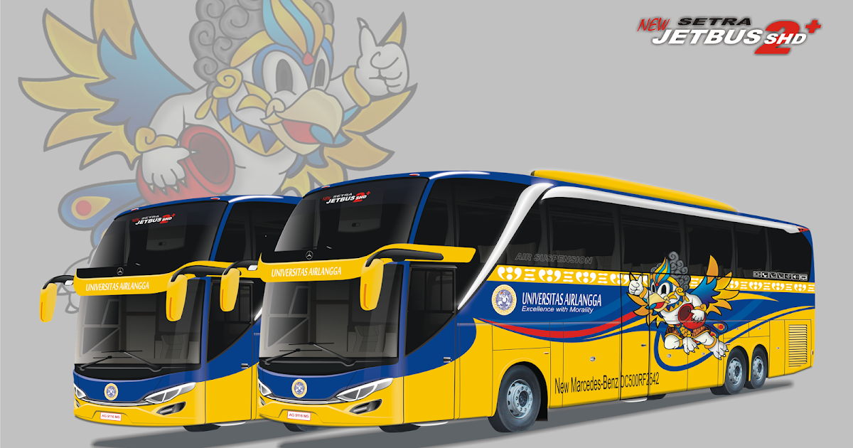 Bus Universitas Airlangga Jetbus 2 SHD - Rumahbis
