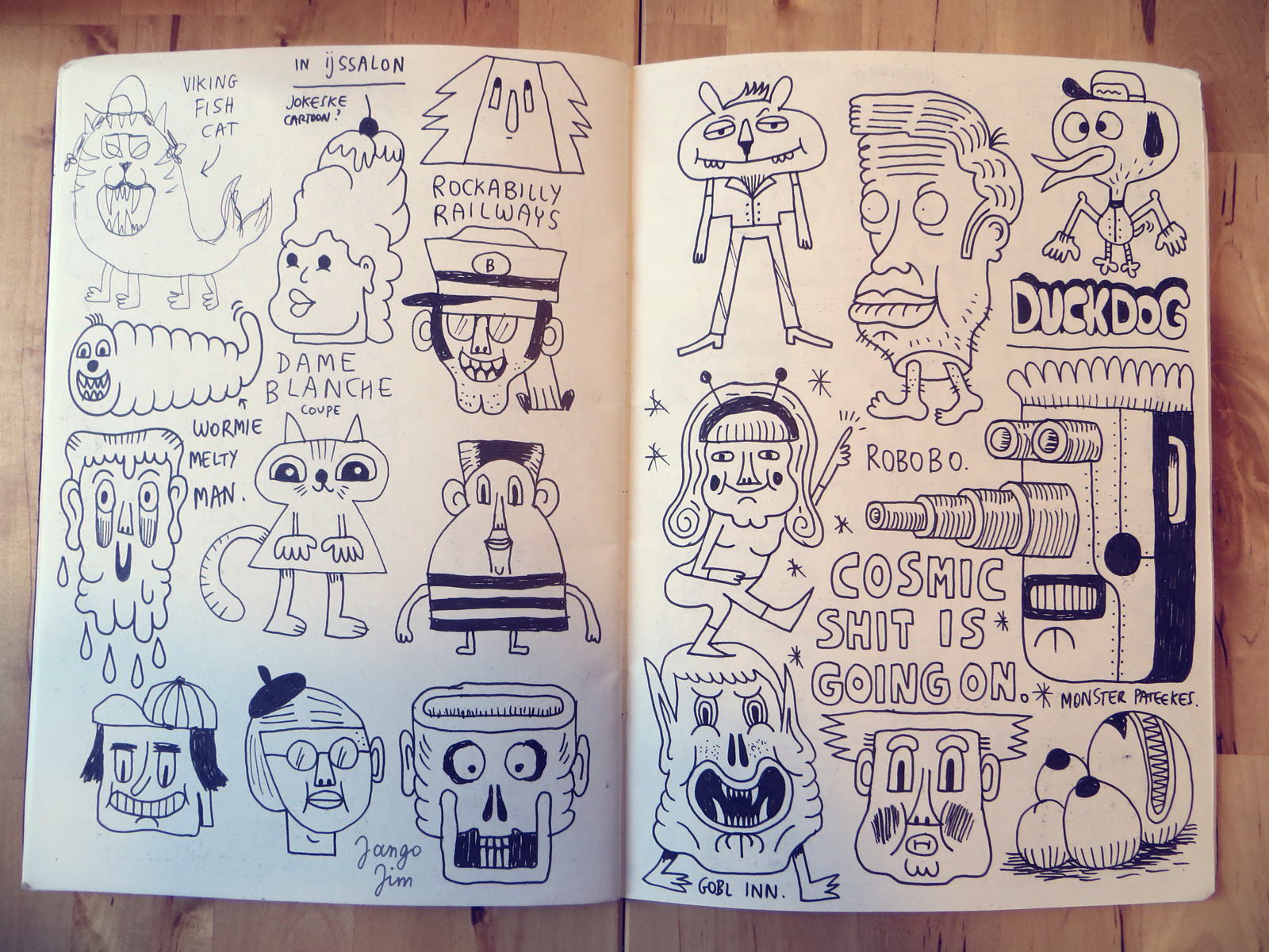 The Explorations of Jangojim: SKETCHBOOK TIME - DOODLES, FACES & CHARACTERS