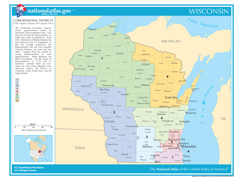 Wi Congressional Districts Map