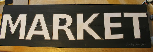 DIY Ship Lap Market Sign | love my simple home