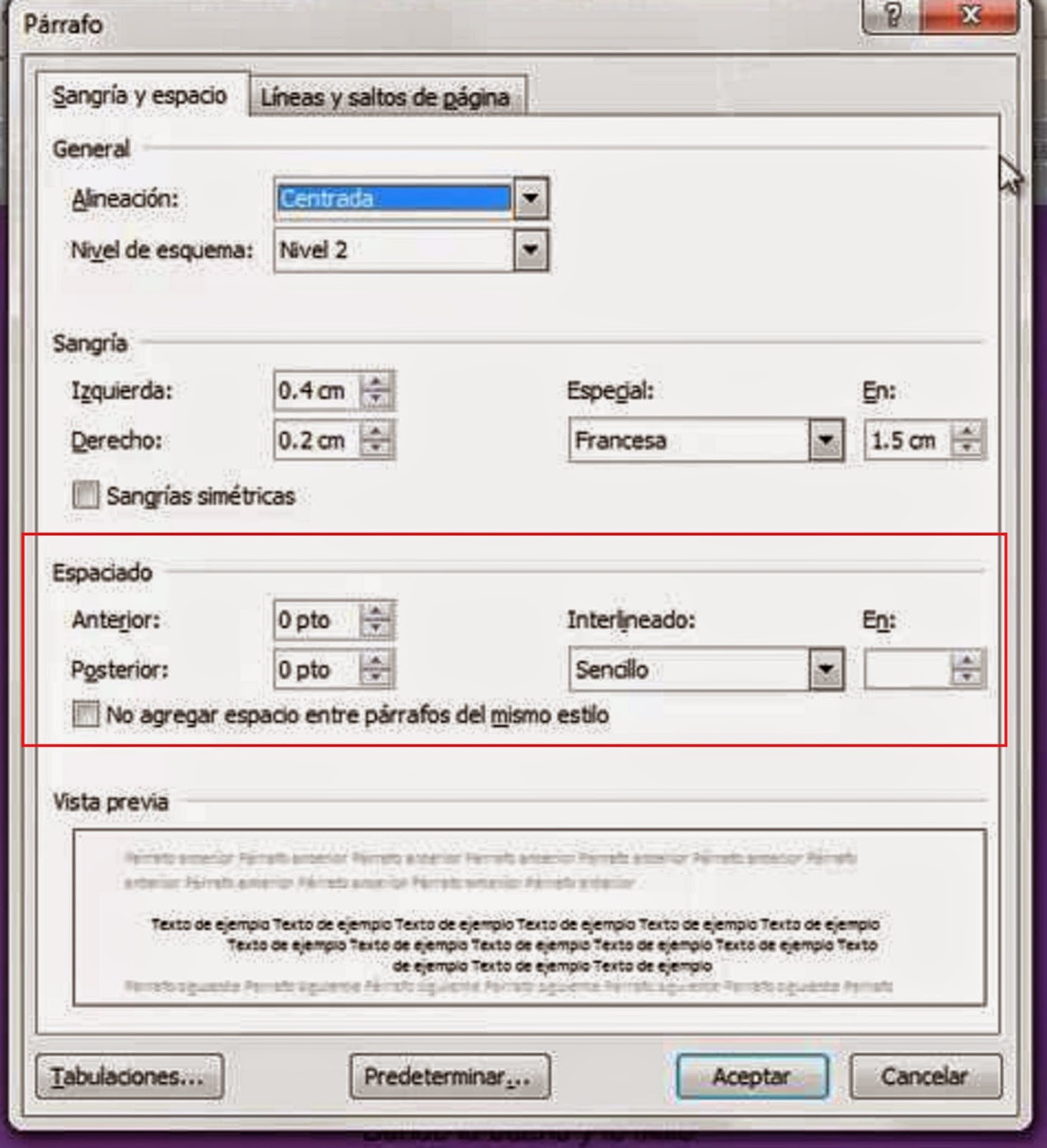 MATERIA DE COMPUTACION: ESPACIADO