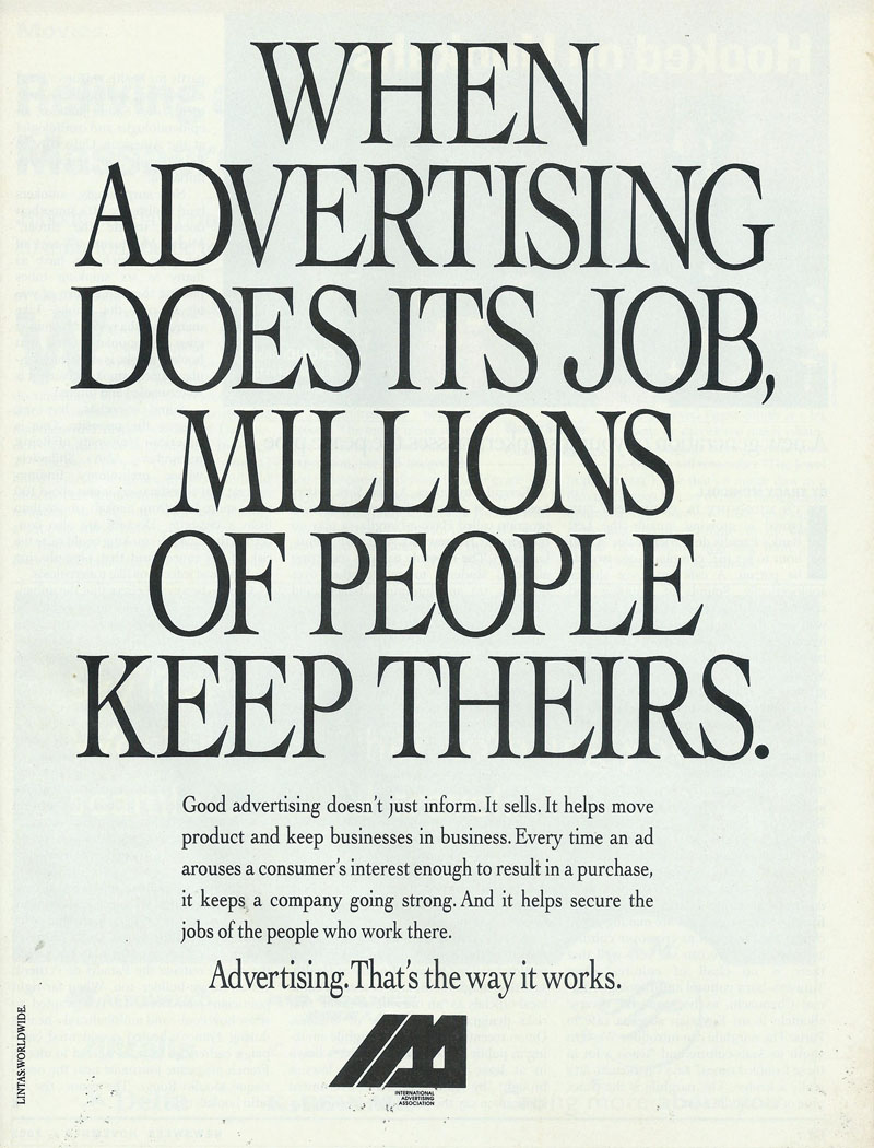 ERNEE'S CORNER: THE ODDS OF PRINT ADS