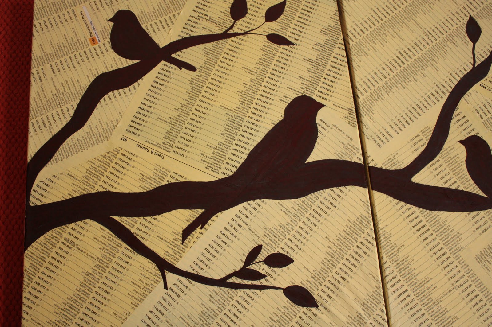 Simz Corner: My 100th post! Bird wall art - Tutorial