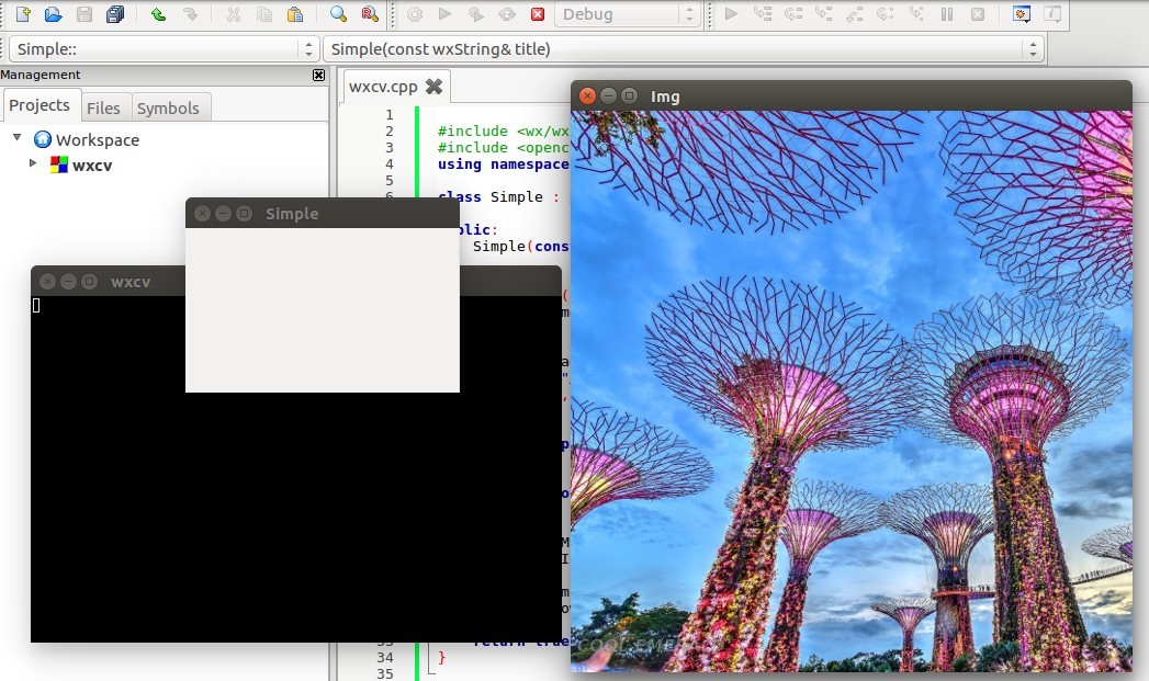 Cool-Emerald: OpenCV with wxWidgets