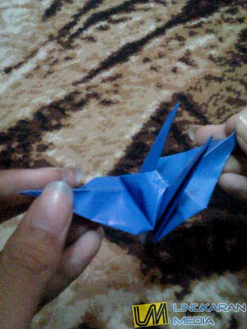 Cara dan Langkah Membuat Origami Burung [Update] - Lingkaran Media