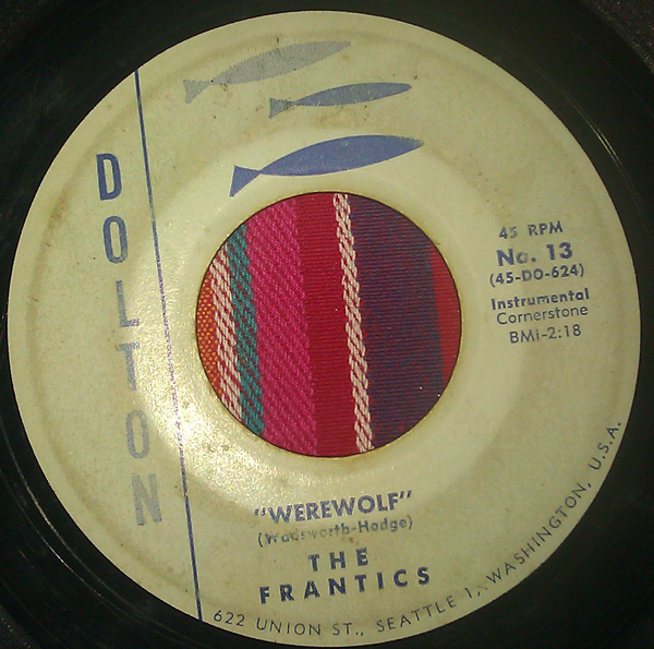 DJ Mike Crash: The Frantics - "Werewolf" - Dolton, 1959