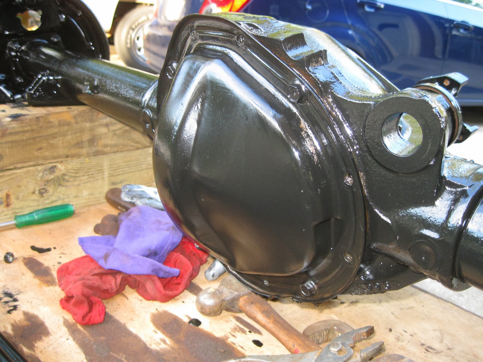 CHEVY C10: REAR END WORK