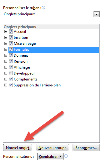 Créer des onglets et des groupes personnalisés dans Excel | Formation Excel