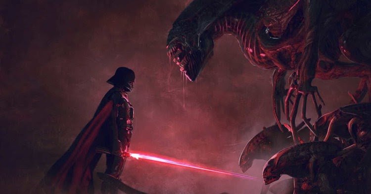 Últimas Tendencias: Fan Art: Batallas de Star Wars Vs. Aliens