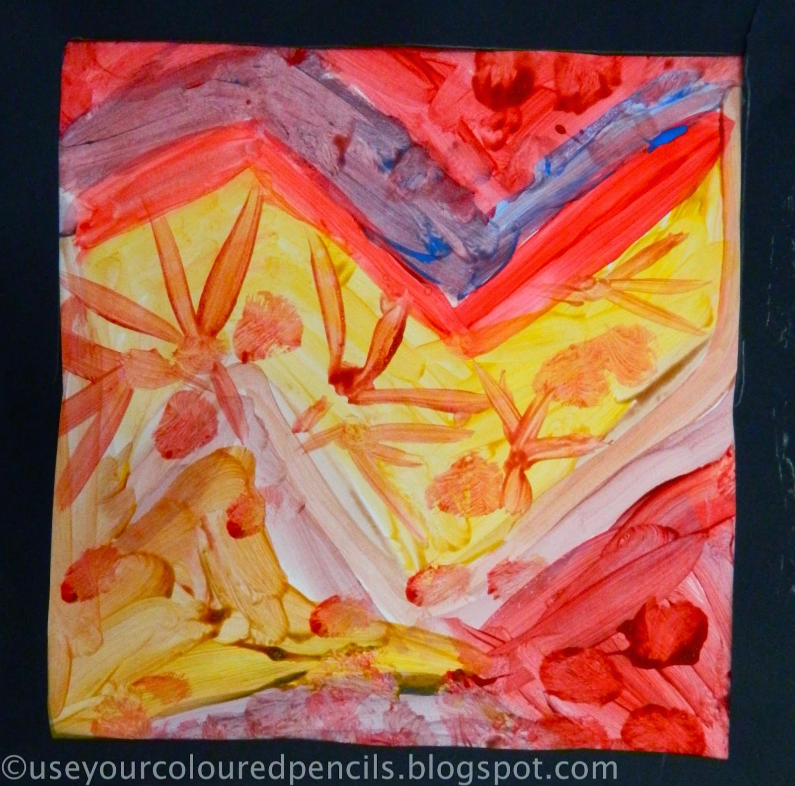 Use Your Coloured Pencils: Abstract Paintings