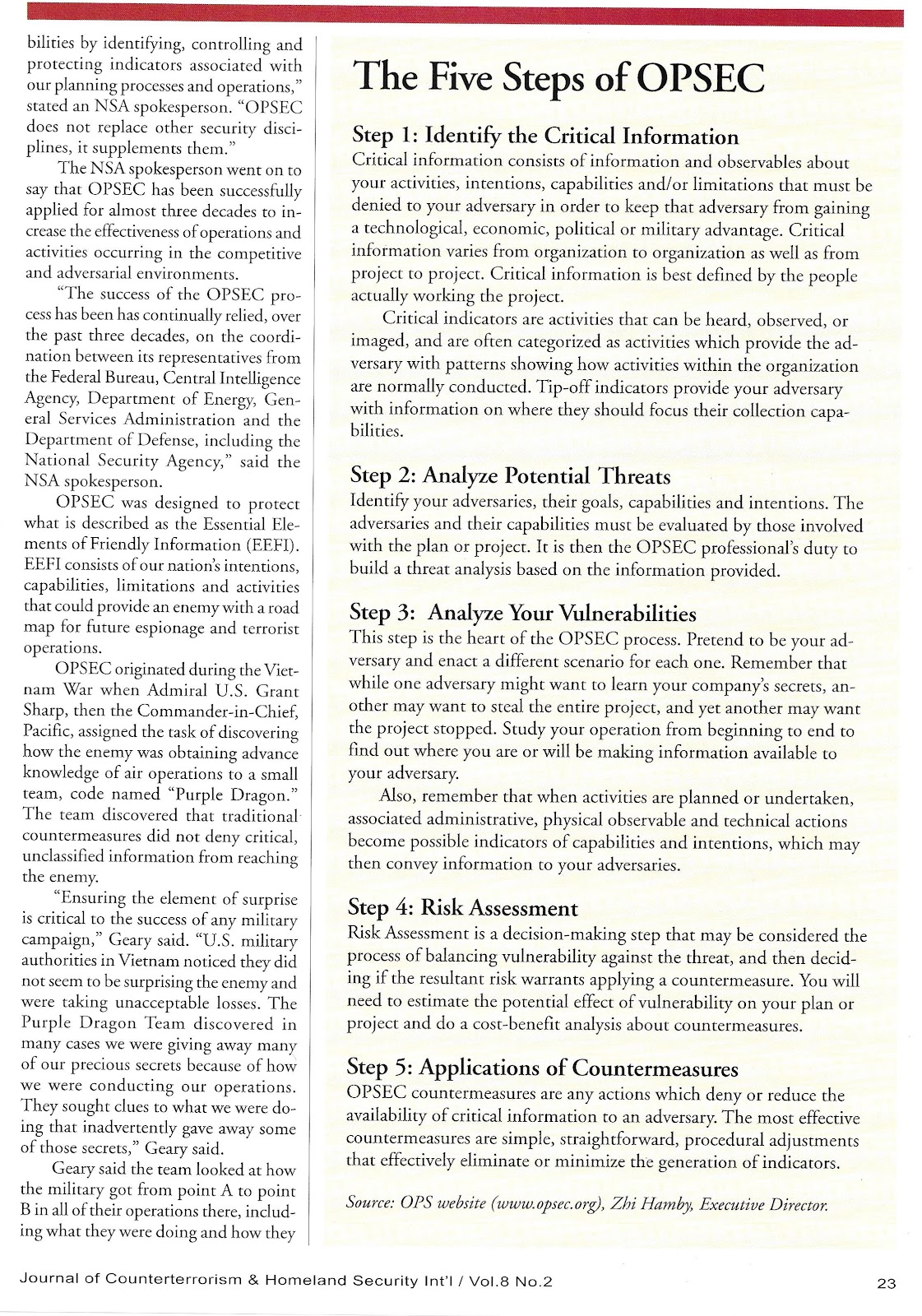 Paul Davis On Crime: Analyze This: OPSEC Is Key In The War On Terrorism