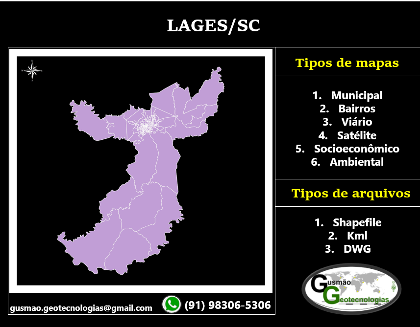 Geografia e Cartografia Digital: SHP e KMLs das cidades de Santa Catarina