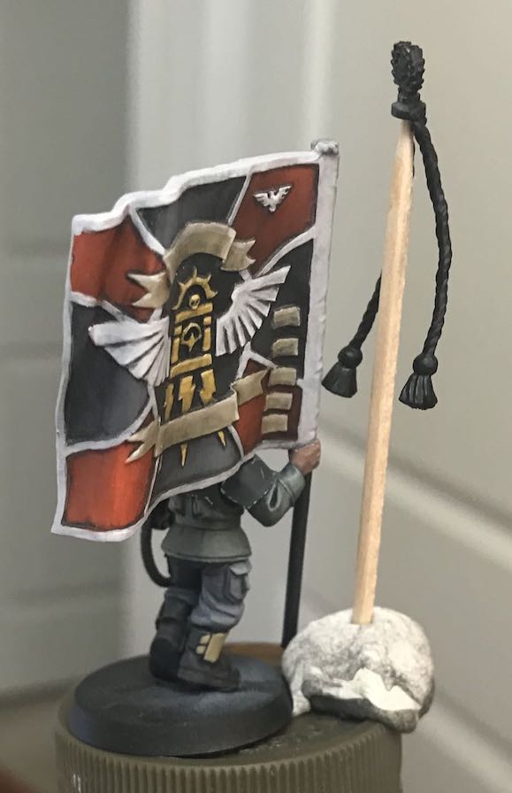 40k Hobby Blog: Imperial Guard Banner Bearer WIP