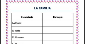 The Best of Teacher Entrepreneurs: FREE MISC. LESSON - “La Familia-The ...