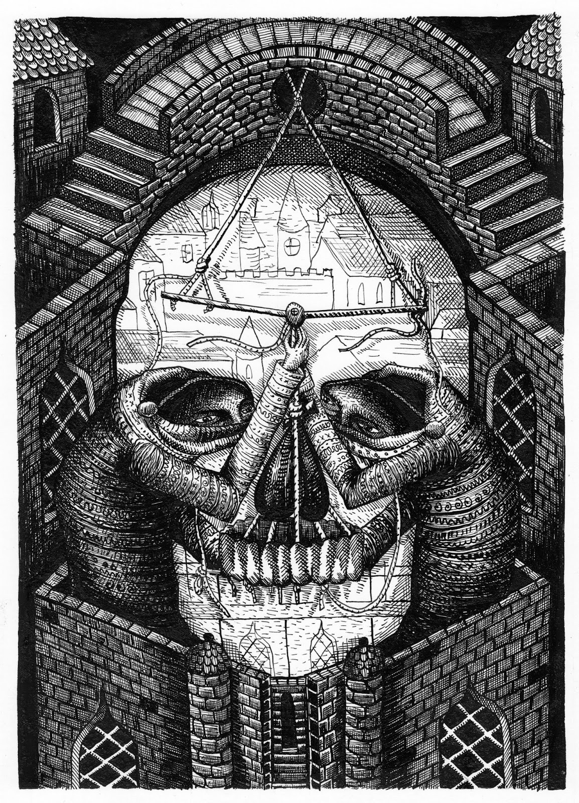 phlegm: Skull illusion.