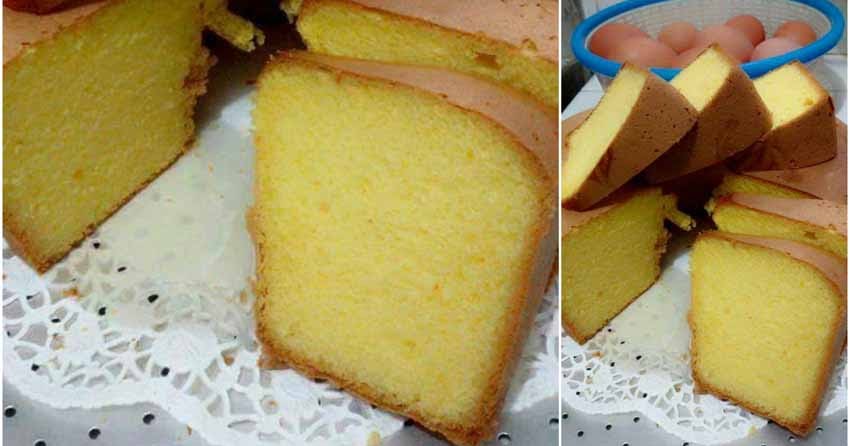 Cake Kuning Telur Warisan Mama. Rasanya Enak Lembut Mirip Kue Lapsur ...