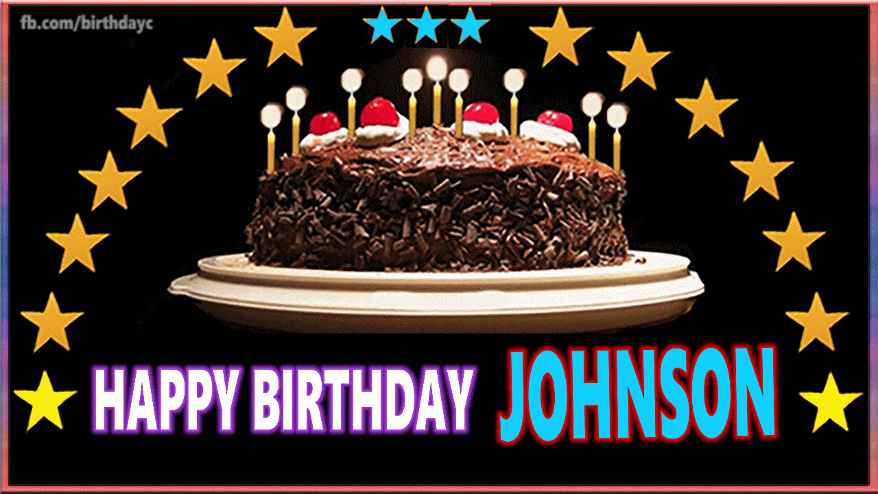 Happy Birthday JOHNSON images gif