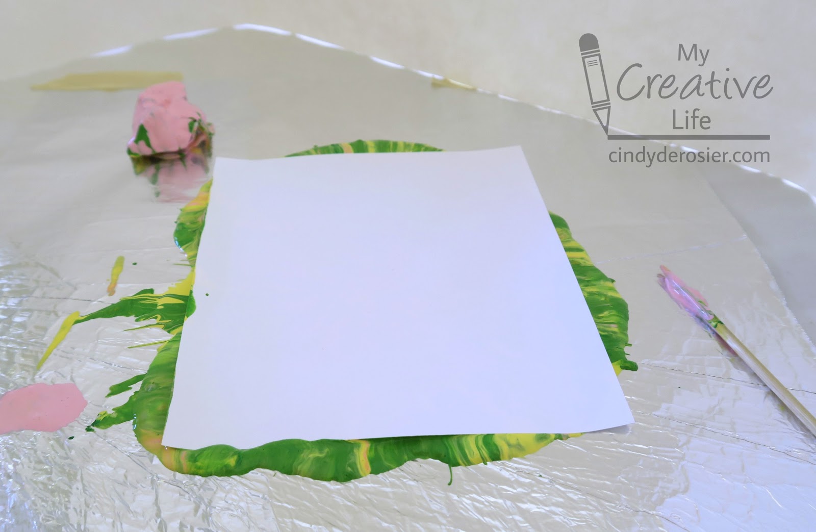 Cindy deRosier: My Creative Life: Pulling Prints from Poured Paints ...