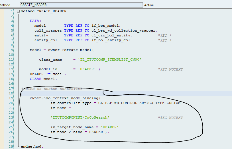 Sap Crm Webclient 3 Creating Table View For Line Items With Dependent Context Nodes