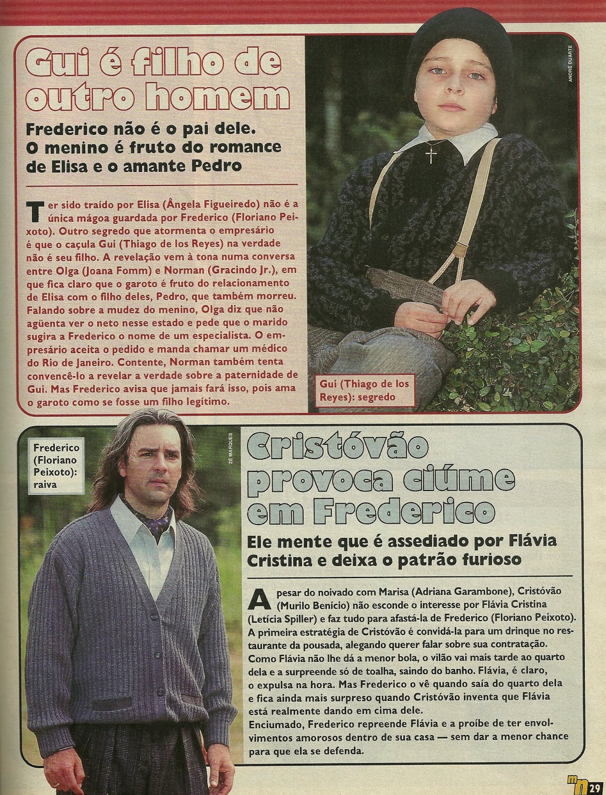 REVISTA AMIGA E NOVELAS: ESPLENDOR - REDE GLOBO - 2000