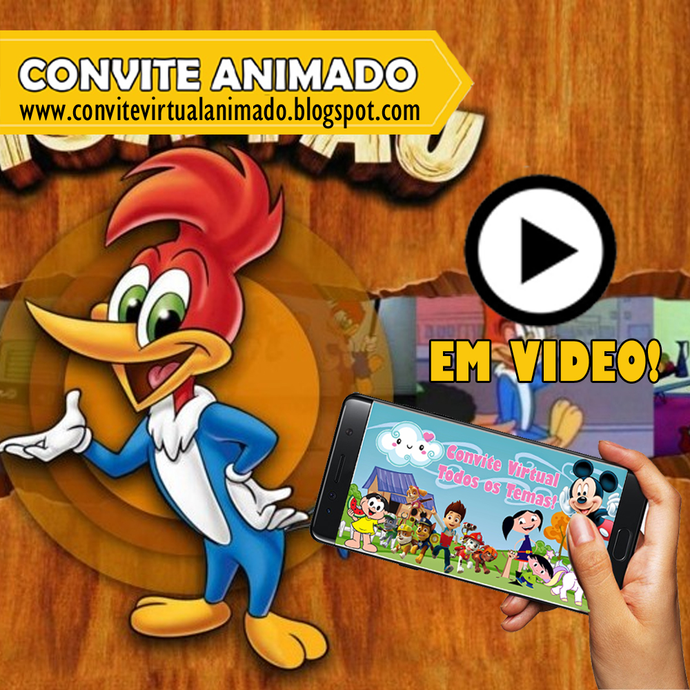 Faça Lindos Convites Virtuais Animados ~ Sua Festa Digital