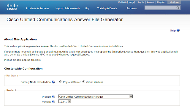 IoT (Internet of Theo): Cisco Call Manager (CUCM) and Unity Connection (CUC) - Create Bootable ISO