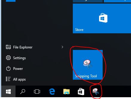 windows 10 snipping tool: windows 10 snipping tool