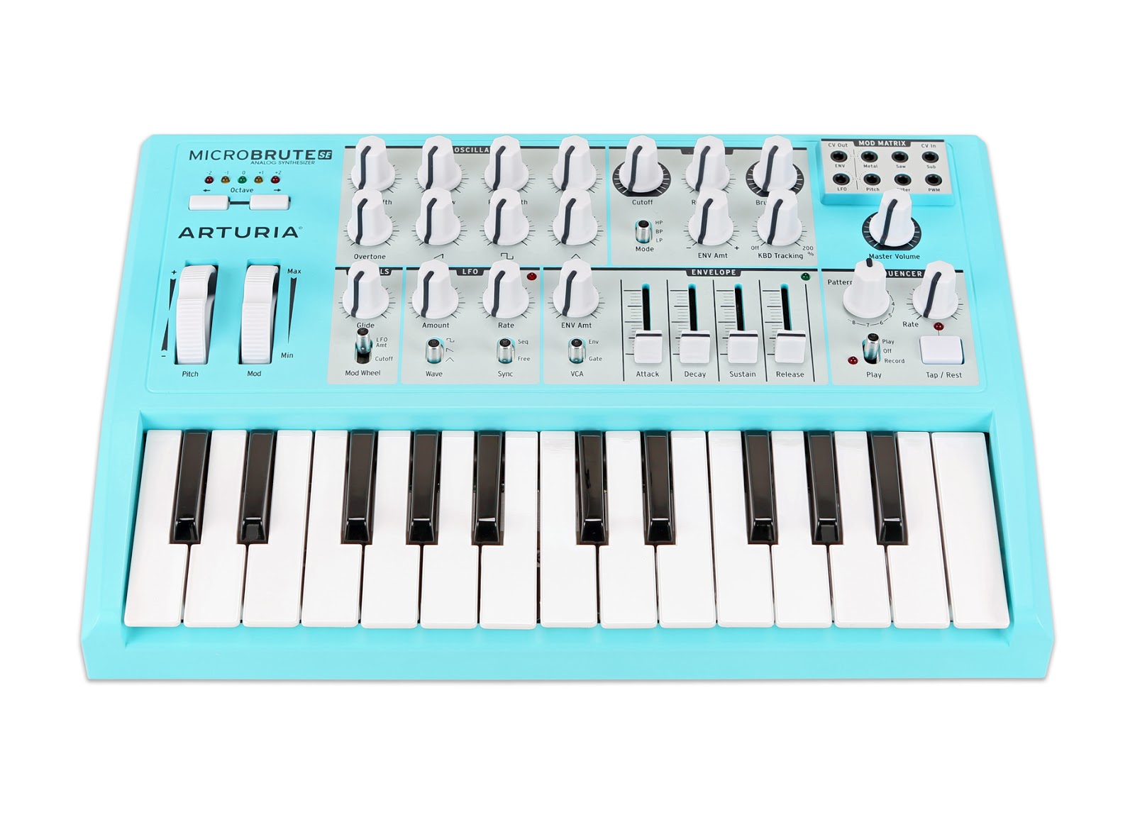 MATRIXSYNTH: Arturia MicroBrute SE's in Blue, Orange, and White