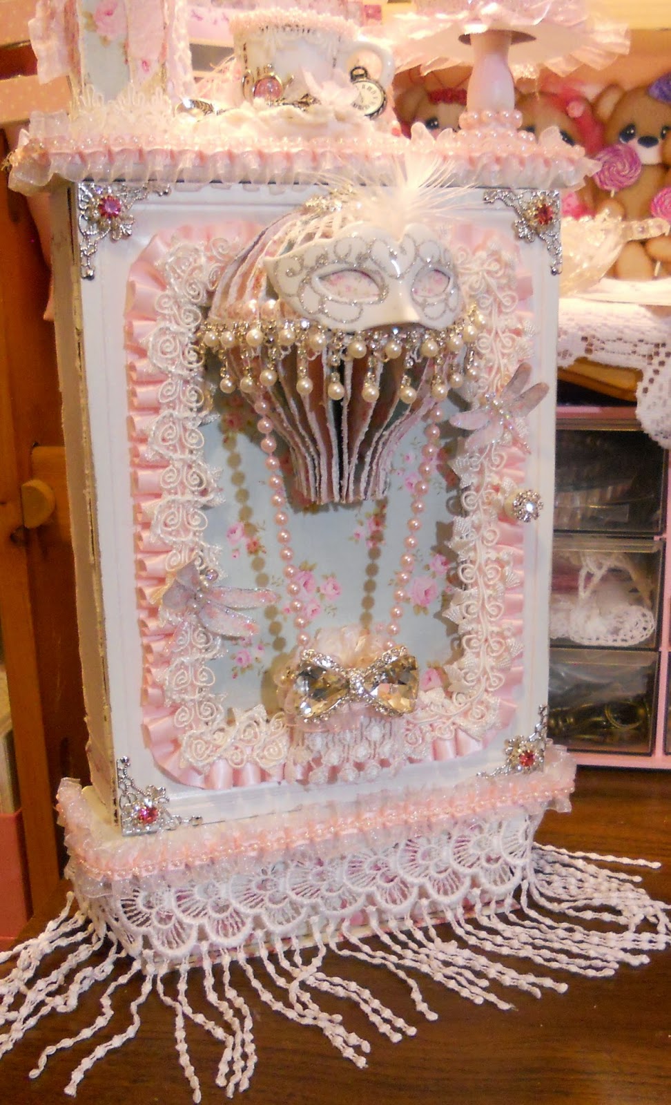 ScrapbookFashionista Designs by Rina: Shabby Chic Altered Key Cabinet