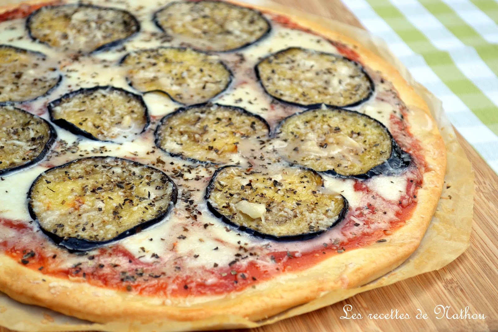 Ma cuisine au fil de mes idées...: Pizza parmigiana (aux aubergines ...