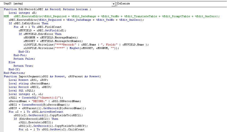 PeopleSoft Reference: Application Engine (AE) uses File Layout to Import the date from CSV file