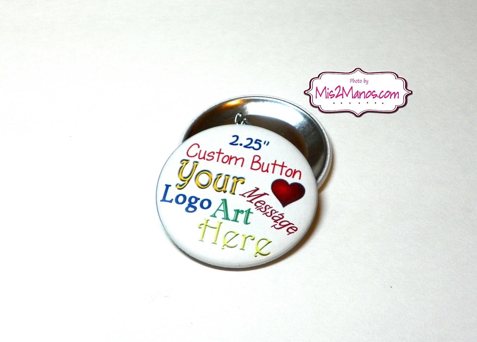 Mis 2 Manos: Made by My Hands: Custom Buttons Personalized Buttons Pin ...