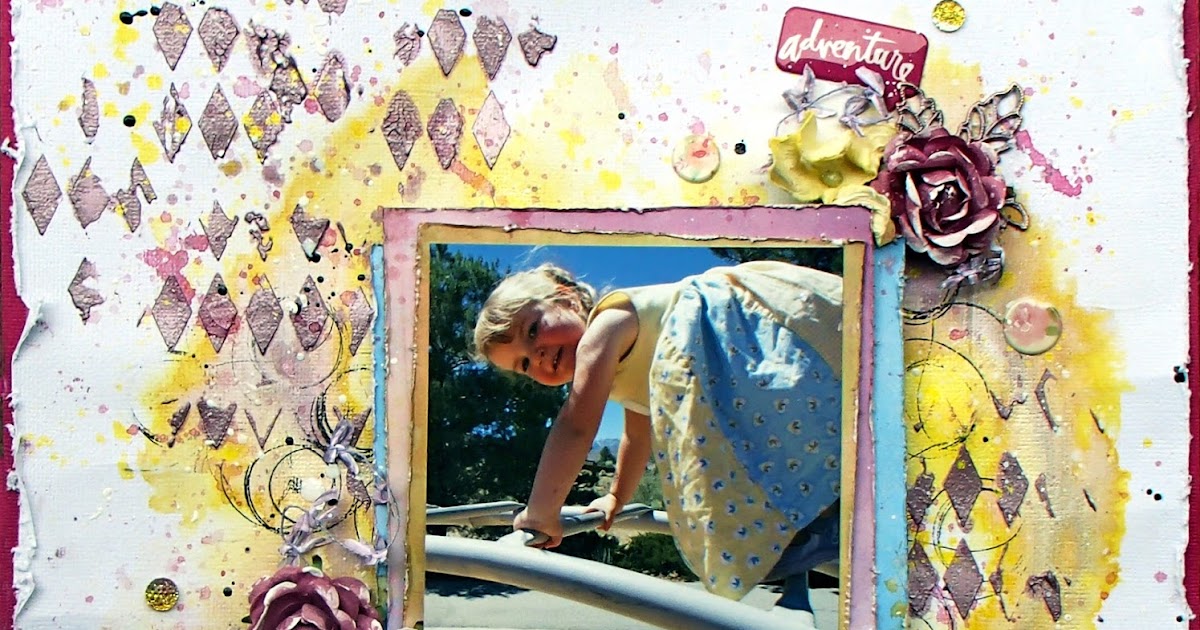 Imagine Crafts Mixed Media Background With Video ~ Nadine Carlier