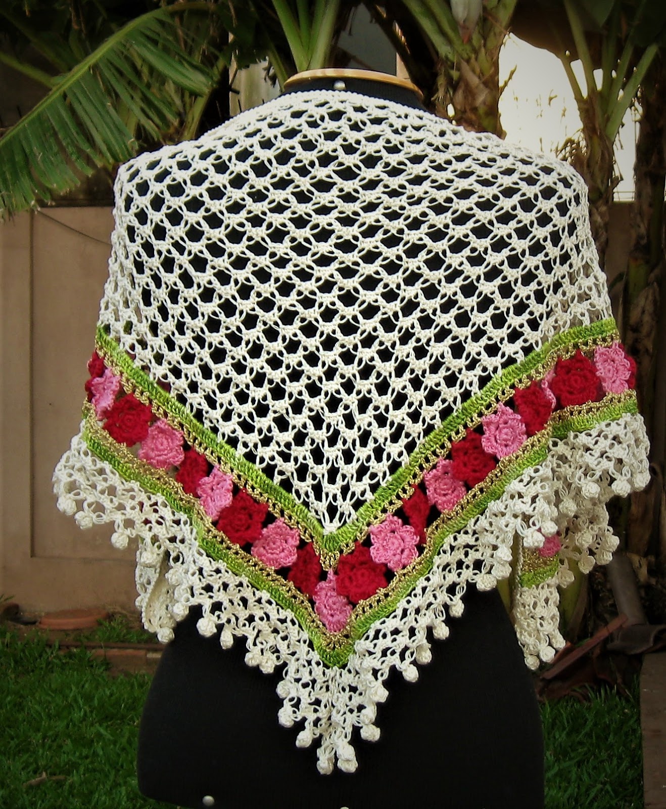 JANBRAZIL: Xale em crochê/ crochet shawl