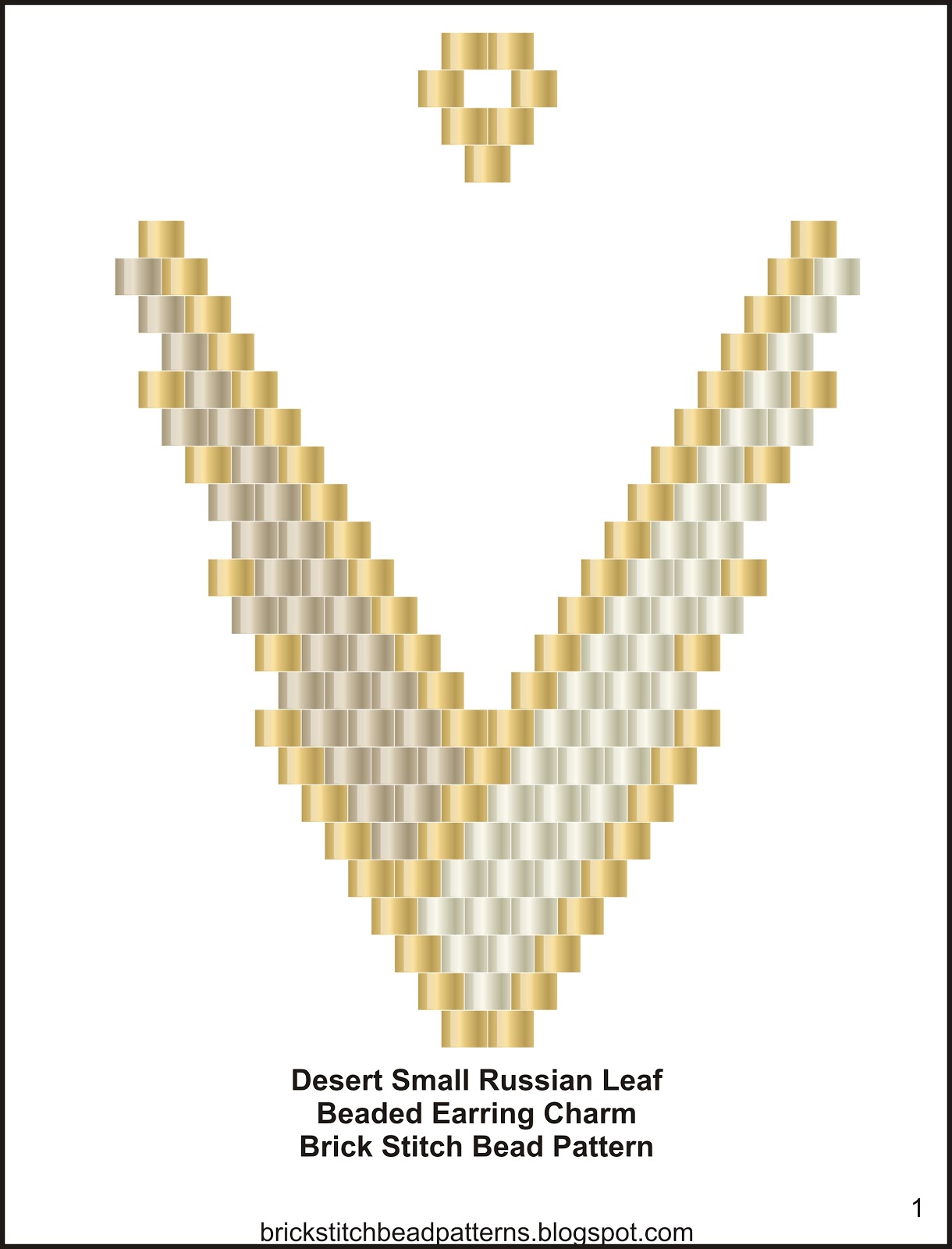 Brick Stitch Bead Patterns Journal: Free Desert Small Russian Leaf ...