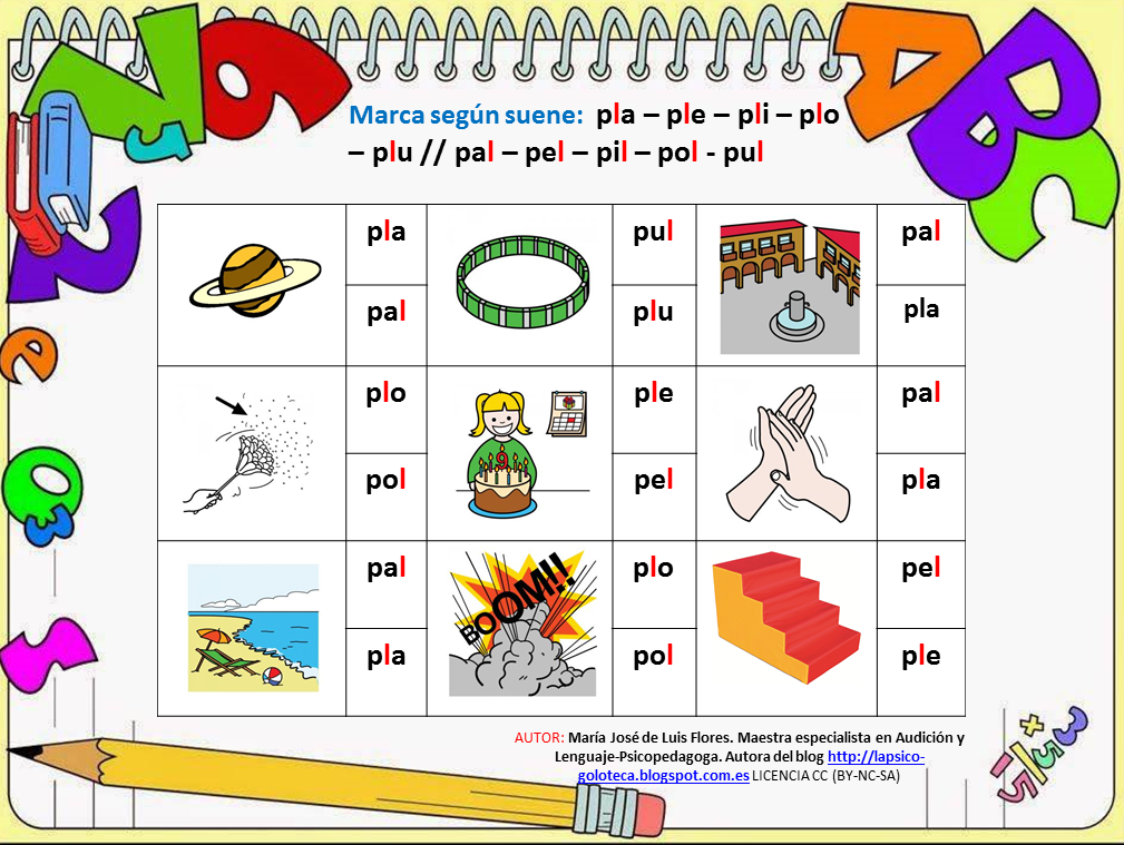 La psico-goloteca: DISCRIMINAMOS SÍLABAS TRABADAS Y MIXTAS