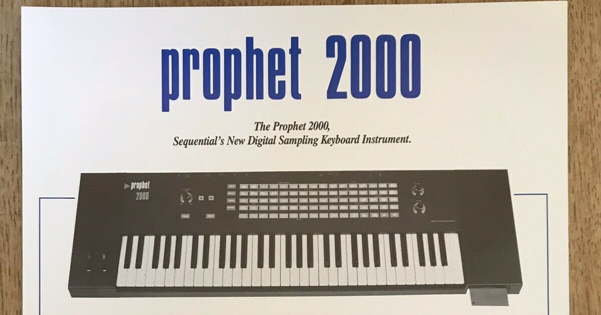 MATRIXSYNTH: SEQUENTIAL CIRCUITS PROPHET 2000 Brochure