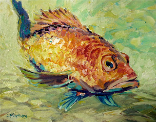 David Lobenberg: Something fishy in watercolor no less.