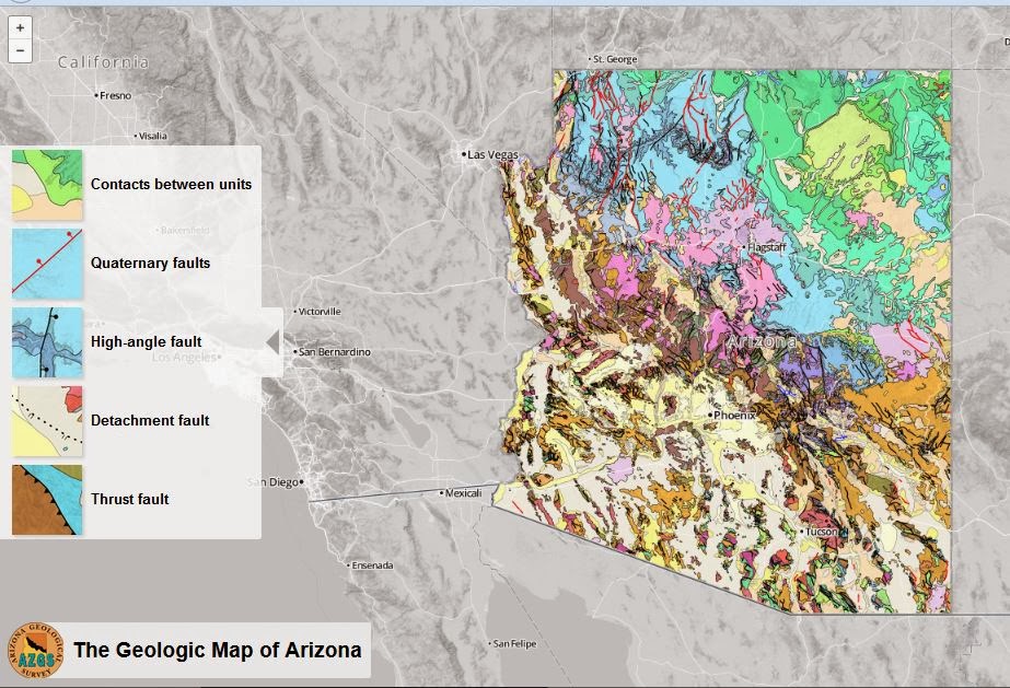 Arizona Geology: Interactive geologic map of Arizona now online